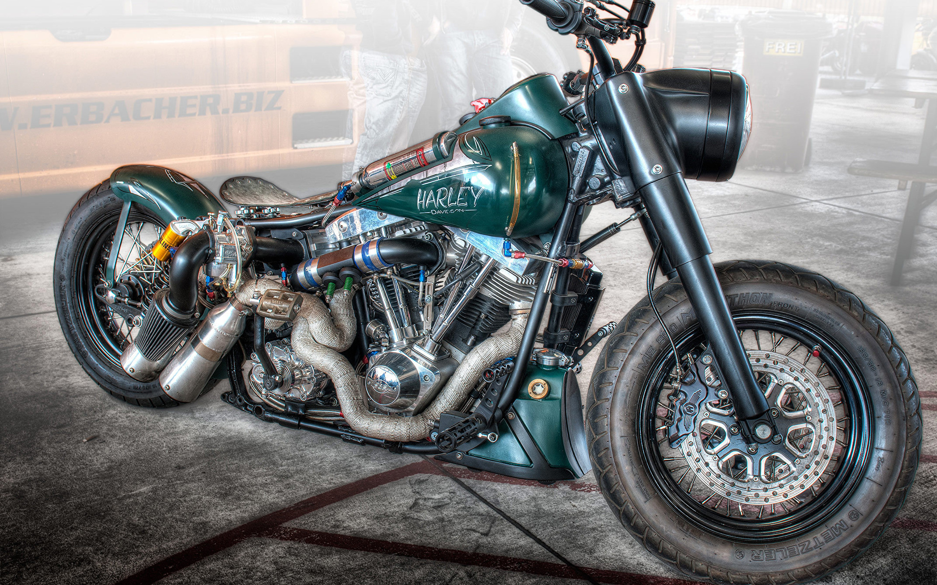 Fondos de Pantalla 1920x1200 Harley-Davidson Customizing HDR Motocicleta descargar imagenes